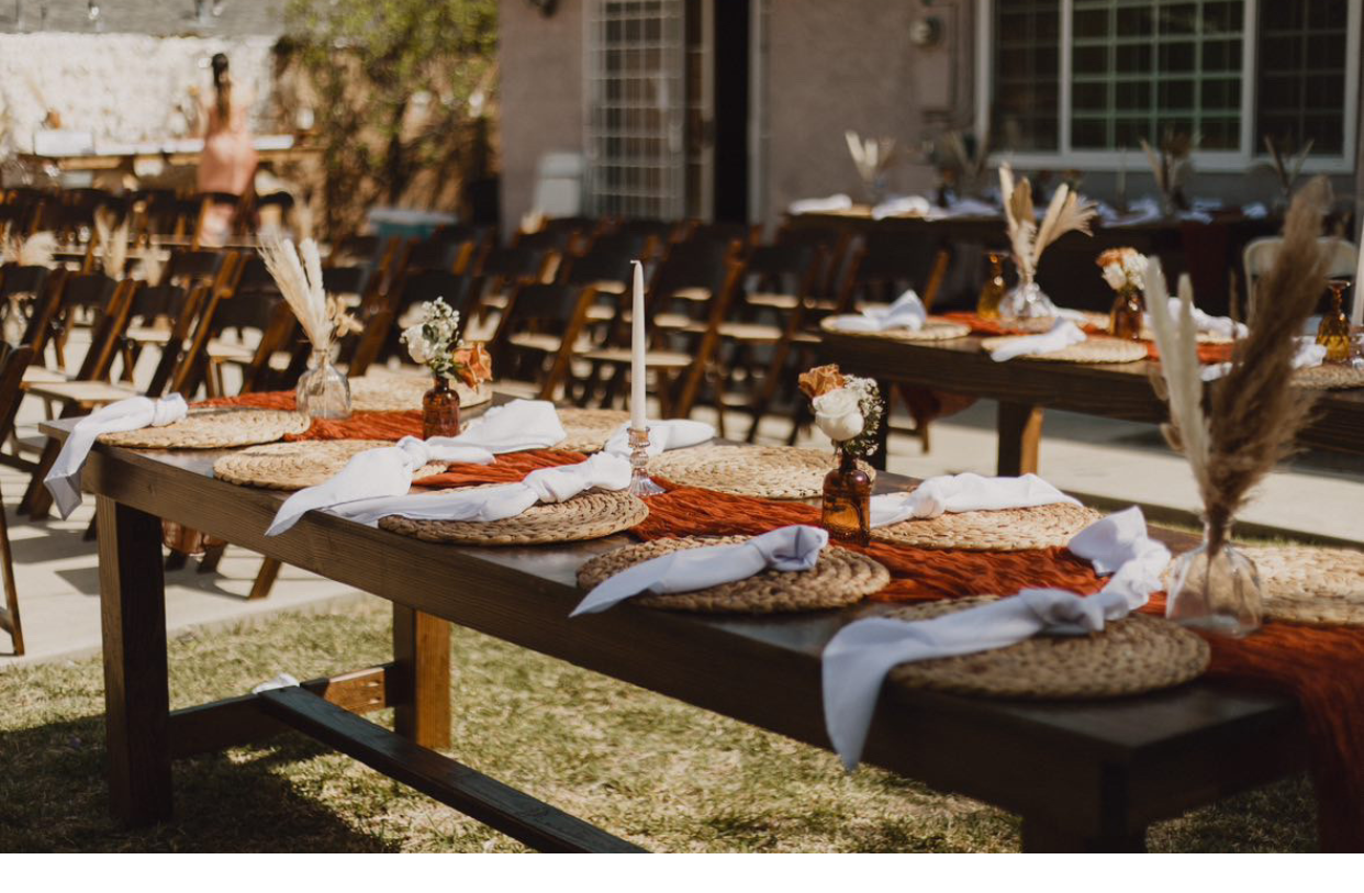 8ft Farmhouse Table | Rustico Event Rentals